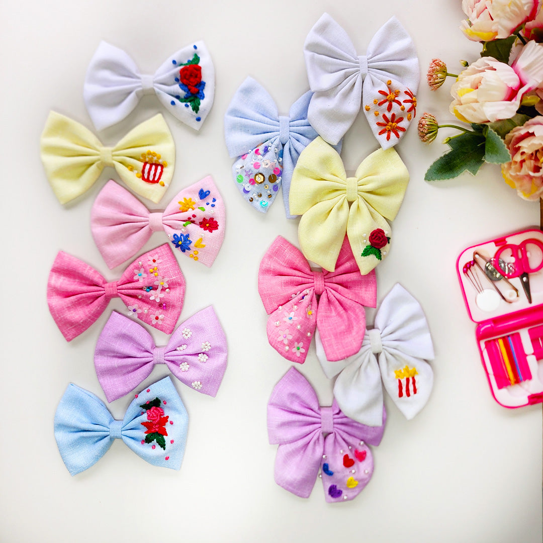 Embroidery Bows – Beauteous Bows